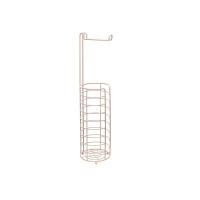 China Bathroom Storage Iron Wire Rack Toilet Roll Holder Powder Coating Chrome for sale