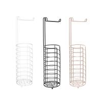 China Bathroom Storage Iron Wire Rack Toilet Roll Holder Powder Coating Chrome for sale