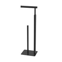 China Toilet Roll Holder Free Standing Toilet Paper Holder Stand Alone Bathroom Tissue Dispenser for sale