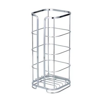 China Free Standing Toilet Paper Holder Spare Roll Bathroom Storage Toilet Paper Stand for sale