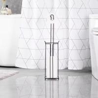 China Bathroom Standing Paper Dispenser Toilet Tissue Paper Roll Storage Shelf Toilet Paper Holder for sale