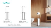 China Bathroom Standing Paper Dispenser Toilet Tissue Paper Roll Storage Shelf Toilet Paper Holder for sale