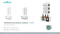 China Bathroom Standing Paper Dispenser Toilet Tissue Paper Roll Storage Shelf Toilet Paper Holder for sale