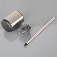 China Modern Design Stainless Steel Toilet Brush With Matt Finish And Anti-Fingerprint Silicone for sale