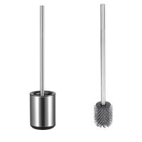 China Bathroom Round TPR Toilet Bowl Cleaning Brush With Holder Free Standing for sale