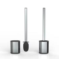 China TPR 2.0 Stainless Steel Toilet Cleaning Brush And Holder Set Modern Design for sale
