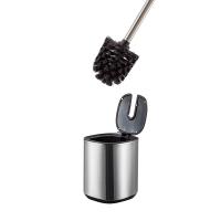 China Sustainable Stainless Steel Flip Lid Household Cleaning Brush And Holder For Durable Toilet Brush for sale