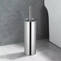 China Toilet Brush And Holder Set Dia.10.3*38.4CM Stainless Steel For Bathroom Maintenance Accessory for sale
