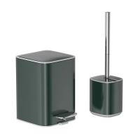 China Fashion Steel Toilet Cleaning Brush And Holder With Contemporary Design for sale