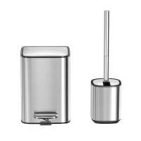 China Fashion Steel Toilet Cleaning Brush And Holder With Contemporary Design for sale