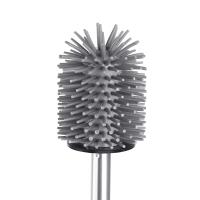 China Stainless Steel Anti Finger Print Toilet Brush For Household TPR Bathroom Cleaning for sale
