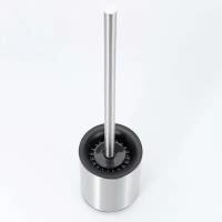 China Stainless Steel Anti Finger Print Toilet Brush For Household TPR Bathroom Cleaning for sale