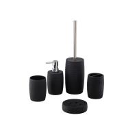 China Premium Bathroom Accessories Set Ceramic Foam Soap Dispenser Toothbrush Holder for sale