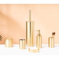 China METALS MATERIAL Soap Foam Dispenser Toothbrush Holder Bathroom Accessories Set for sale