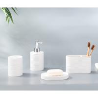 China plastic Bathroom Accessories Set Foam Dispenser Soap Dispenser Toothbrush Holder Soap Dish for sale