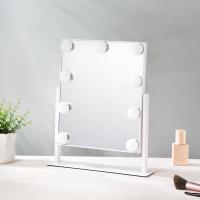 China Big Countertop Makeup Mirror With 9 Bulbs  High Durability for sale