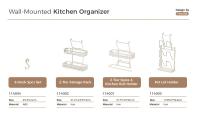 China Cutlery Holder Wall Mounted Kitchen Organizer Set  Perfect Solution For Small Kitchens for sale