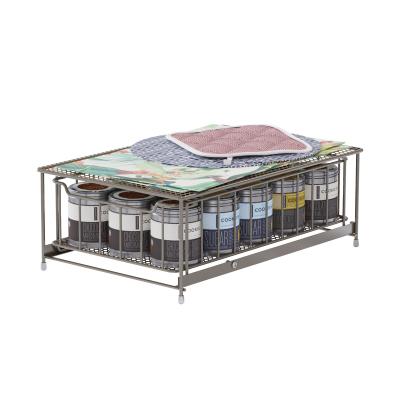 China Keep Kitchen Tidy With Rectangular Under Sink Organizer Sliding Storage Basket for sale
