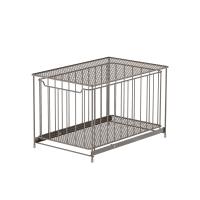 China Rectangular Kitchen Storage Basket Under Sink Organizer Sliding Storage Basket for sale