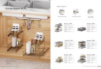 China Rectangular Kitchen Storage Basket Under Sink Organizer Sliding Storage Basket for sale