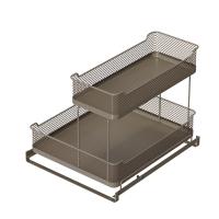 China Under Sink Organizer Sliding Basket Organizer Kitchen Storage Basket By Customized Logo For Countertop Type for sale