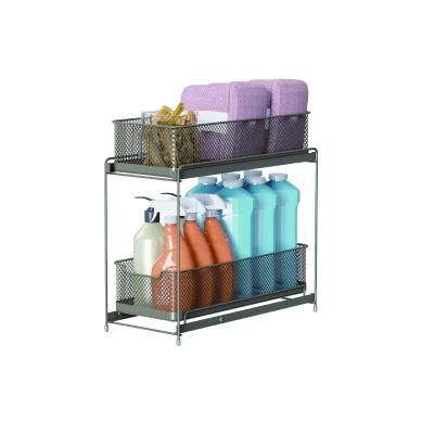 China Under Sink Organizer Sliding Basket Modern Bathroom Storage Basket Combination Of Style And Function for sale