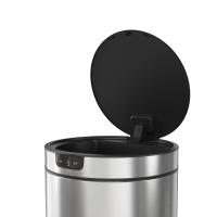 China Automatic Trash Can Round Motion Sensor Trash Can Household Sensor Bin Stainless Steel Waste Bin for sale