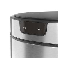 China Automatic Trash Can Round Motion Sensor Trash Can Household Sensor Bin Stainless Steel Waste Bin for sale