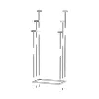 China Bathroom Towel Rack With Acrylic Bars Free Standing Bathroom Towel Organizer Blanket Rack for sale
