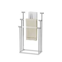 China Bathroom Towel Rack With Acrylic Bars Free Standing Bathroom Towel Organizer Blanket Rack for sale