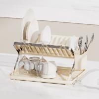 China Household Foldable Stainless Steel Dish Rack Dish Drainer Board Dish Drying Rack for sale