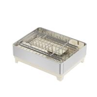 China 2 Tiers Rectangle Stainless Steel Detachable Dish Rack Premium Kitchen Dish Drainer Board Dish Drying Rack for sale