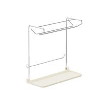 China Multifunctional Kitchen Dish Rack Stainless Steel Dish Drainer And Organizer With Cup Holder And Cutlery Holder for sale