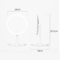 China Makeup Artists' Choice Plastic Frame Led Lighted Makeup Mirror With Vanity Tray for sale