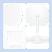 China Makeup Artists' Choice Plastic Frame Led Lighted Makeup Mirror With Vanity Tray for sale