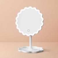 China Makeup Artists' Choice Plastic Frame Led Lighted Makeup Mirror With Vanity Tray for sale