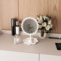 China Makeup Artists' Choice Plastic Frame Led Lighted Makeup Mirror With Vanity Tray for sale