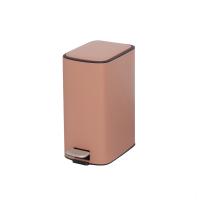 China Square 11.5L Stainless Steel Soft Close Pedal Trash Bin for Living Room Office and Kitchen for sale