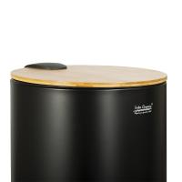 China Round Shape Household Pedal Trash Bin Stainless Steel with Thin Lid OEM ODM Offered for sale
