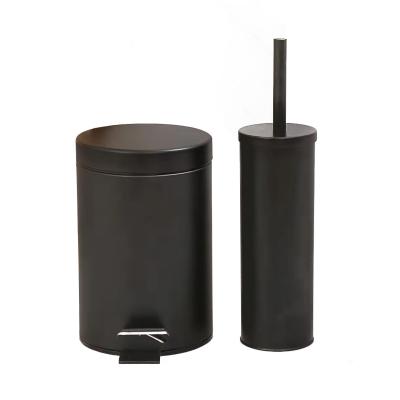 China Rolling Cover Type 3L/5L/8L/12L/20L/30L SS Round Trash Bin Foot Pedal Bin Stainless Steel Trash Can for Home for sale