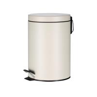 China Rolling Cover Type 3L/5L/8L/12L/20L/30L SS Round Trash Bin Pedal Bin Stainless Steel Trash Can for Home for sale