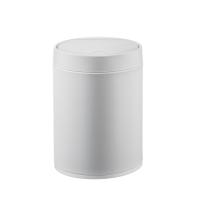 China 3L Stainless Steel Desktop Touch Top Trash Can Round With Rolling Cover for sale