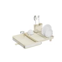 China Foldable Space Saving Stainless Steel Kitchen Dish Rack Expandable Dish Drainer Organizer Premium Dish Drying Rack for sale
