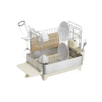 China Multifunctional Kitchen Folding Dish Rack , Stainless Steel Dish Drainer and Organizer for sale