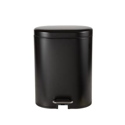 China Stylish Household Trash Bin With Pedal And Soft Close 30L rounded rectangle trash canl for sale