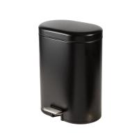 China Stylish 50 Litre Capacity Pedal Bin With Soft Close Function And rounded rectangle trash can Stainless Steel Material for sale