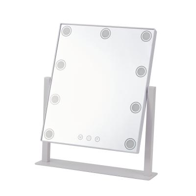 China rectangle adjustable smart led light countertop Makeup Mirror for sale