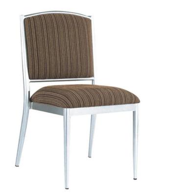 China Round Silver Tube with Coffee Stripes Fabric Cover for Aluminium or Iron Dining Chair for sale
