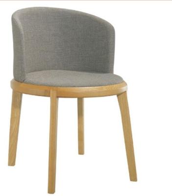 China Comfortable Gray Fabric Cushion Wood or Metal Office Meeting Chair for sale