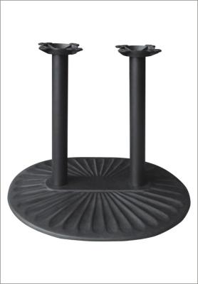 China YLX-028 Die-Casting Steel Oval Table Base with 2 Bars for Table use for sale